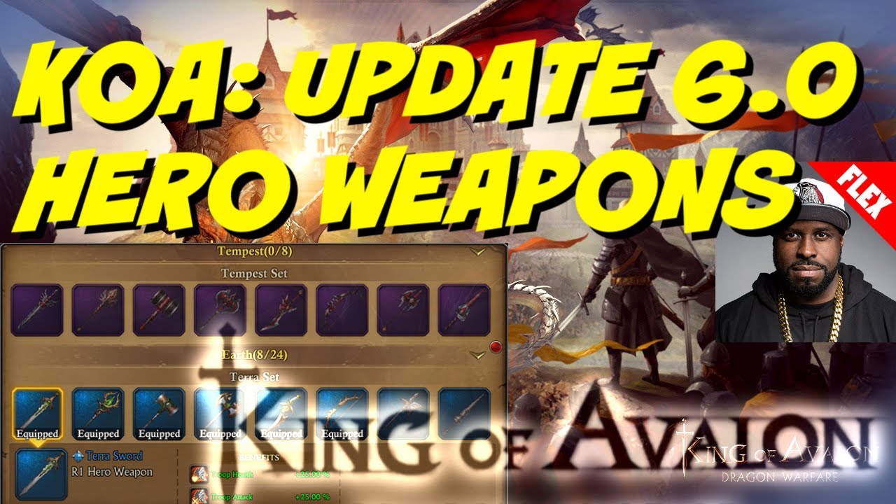 King of Avalon (KOA) | Update 6.0 - Hero Weapons | Strategy Guide How ...
