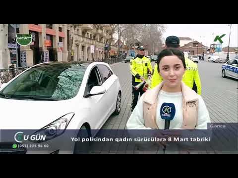 Yol polisindən qadın sürücülərə 8 Mart təbriki
