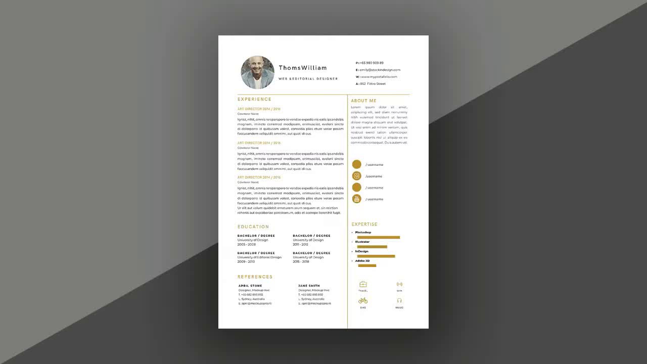 How to create a Simple Resume in Adobe InDesign - YouTube