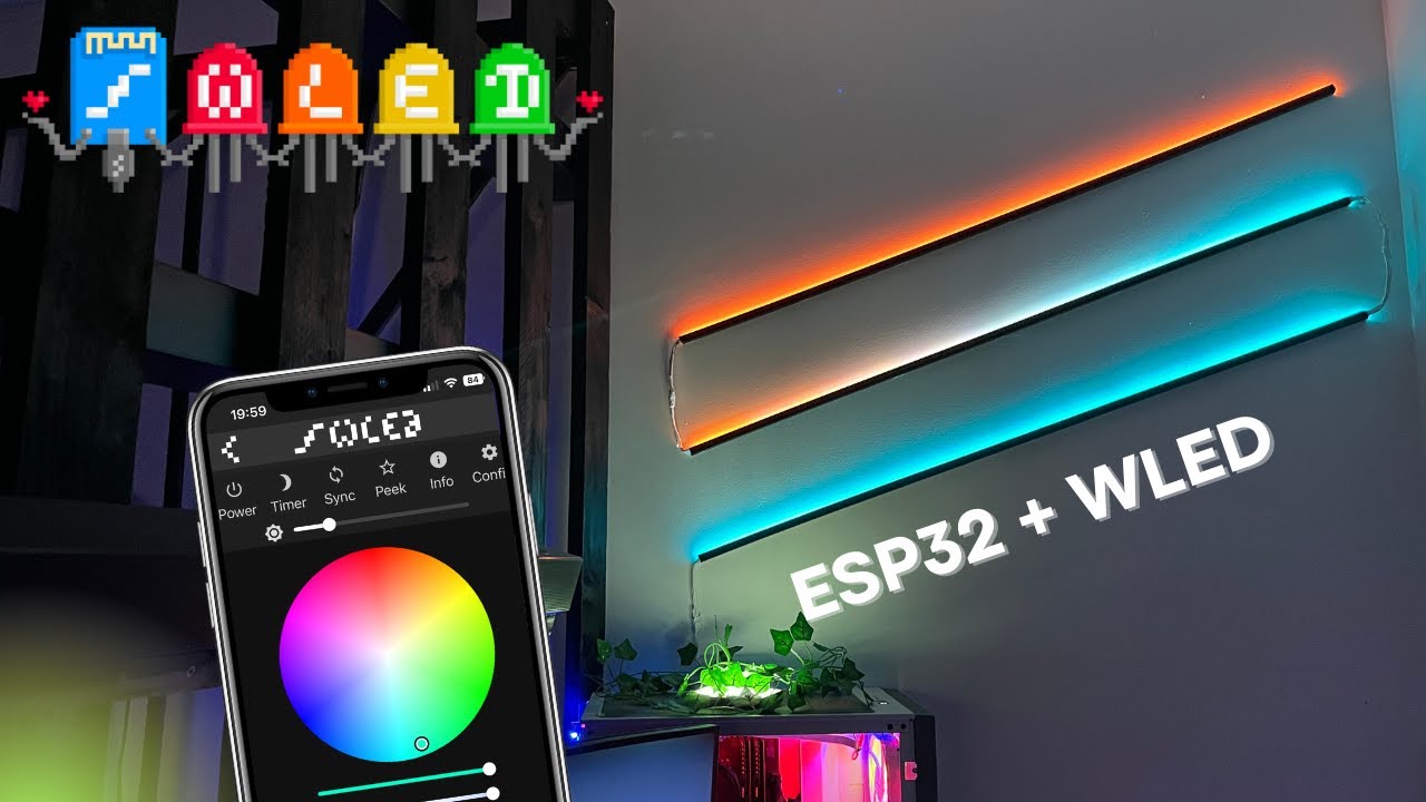 DIY - LES LEDS ULTIMES POUR VOTRE CHAMBRE / SETUP WLED + ESP32 ...
