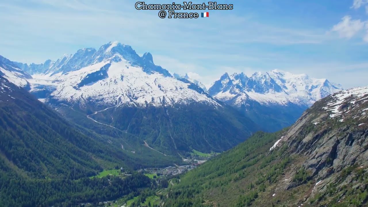 Chamonix-Mont-Blanc - France (4K drone view) - YouTube