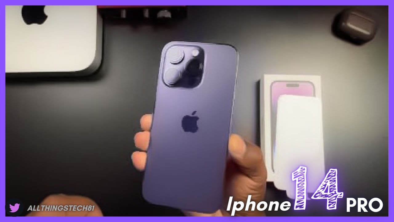 iPhone 14 Pro 512gb Deep Purple Unboxing - YouTube