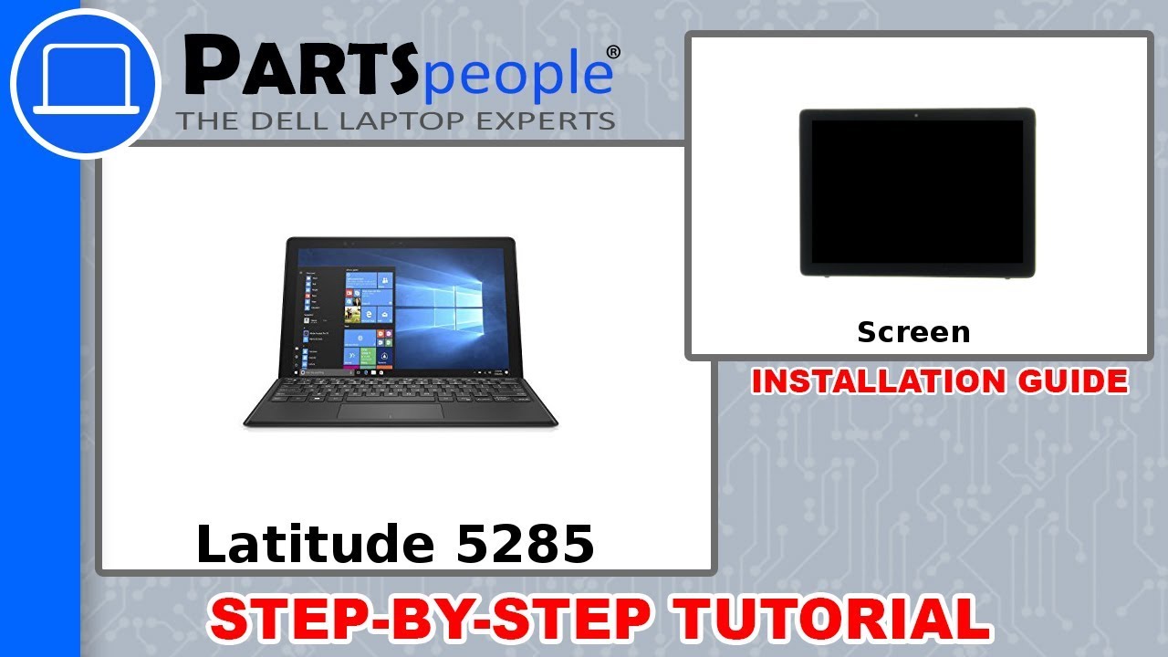 Dell Latitude 5285 (T17G001) Screen How-To Video Tutorial - YouTube