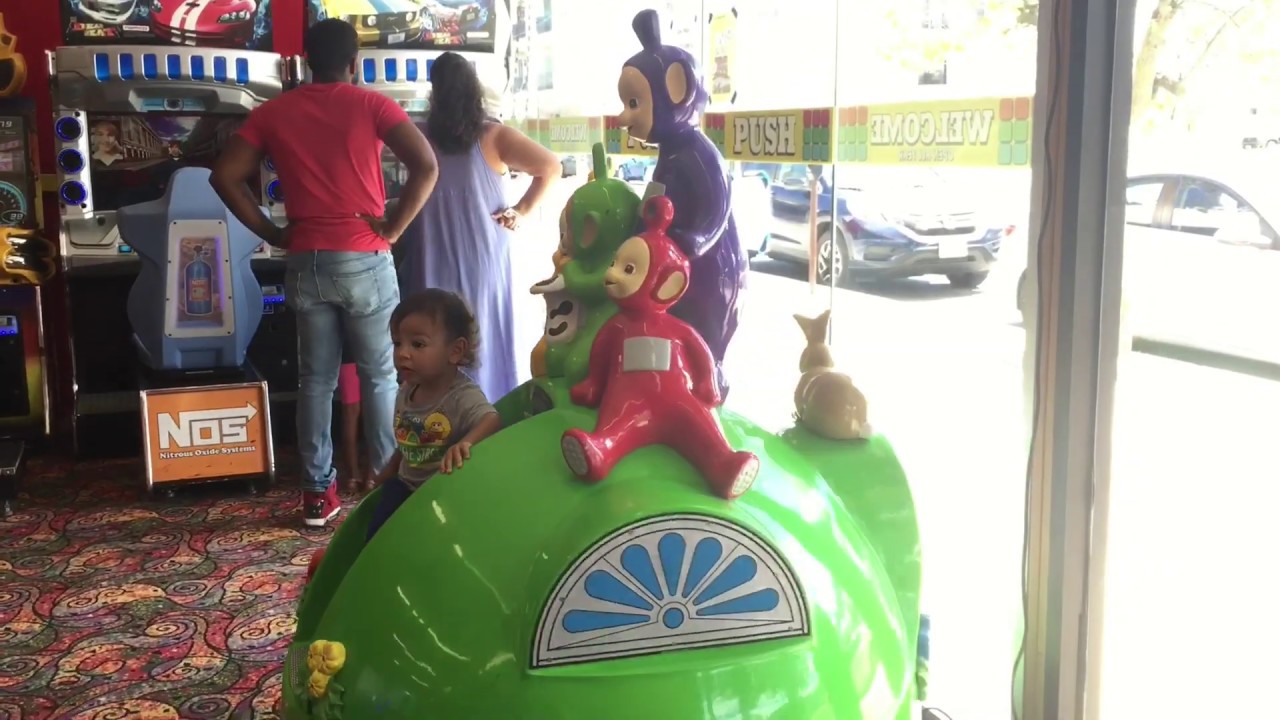 Teletubbies coin operated kiddie ride - YouTube