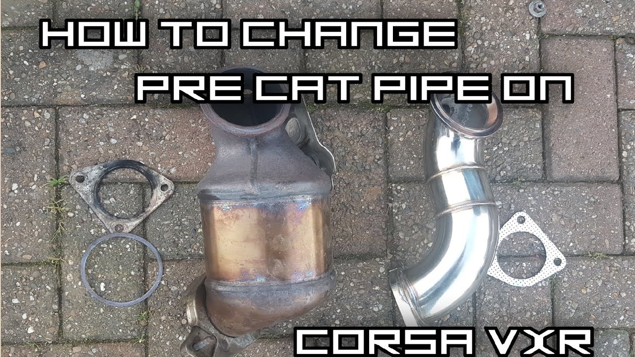 Removing & Replacing Pre Cat Pipe On - Corsa VXR - YouTube