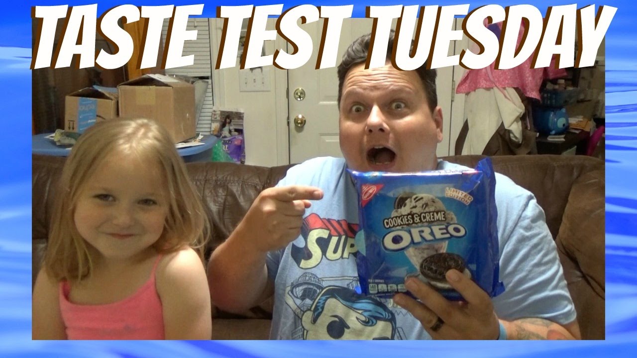 Taste Test Tuesday Cookies and Creme Oreos - YouTube