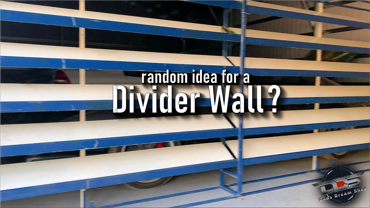 Quick divider wall out of old DVD / Video store shelving.. - YouTube