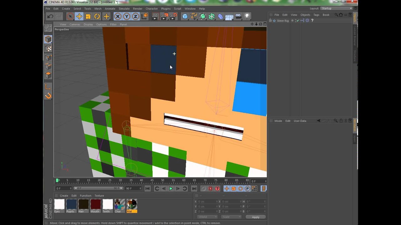 How to make MC animation with Cinema 4D | №1 RIG | [BULGARIAN SPEAK ...