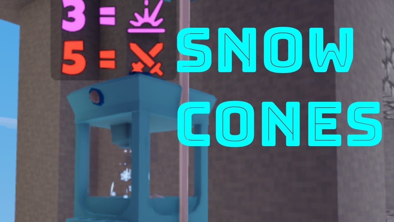 Snow Cones (Roblox BedWars) - YouTube