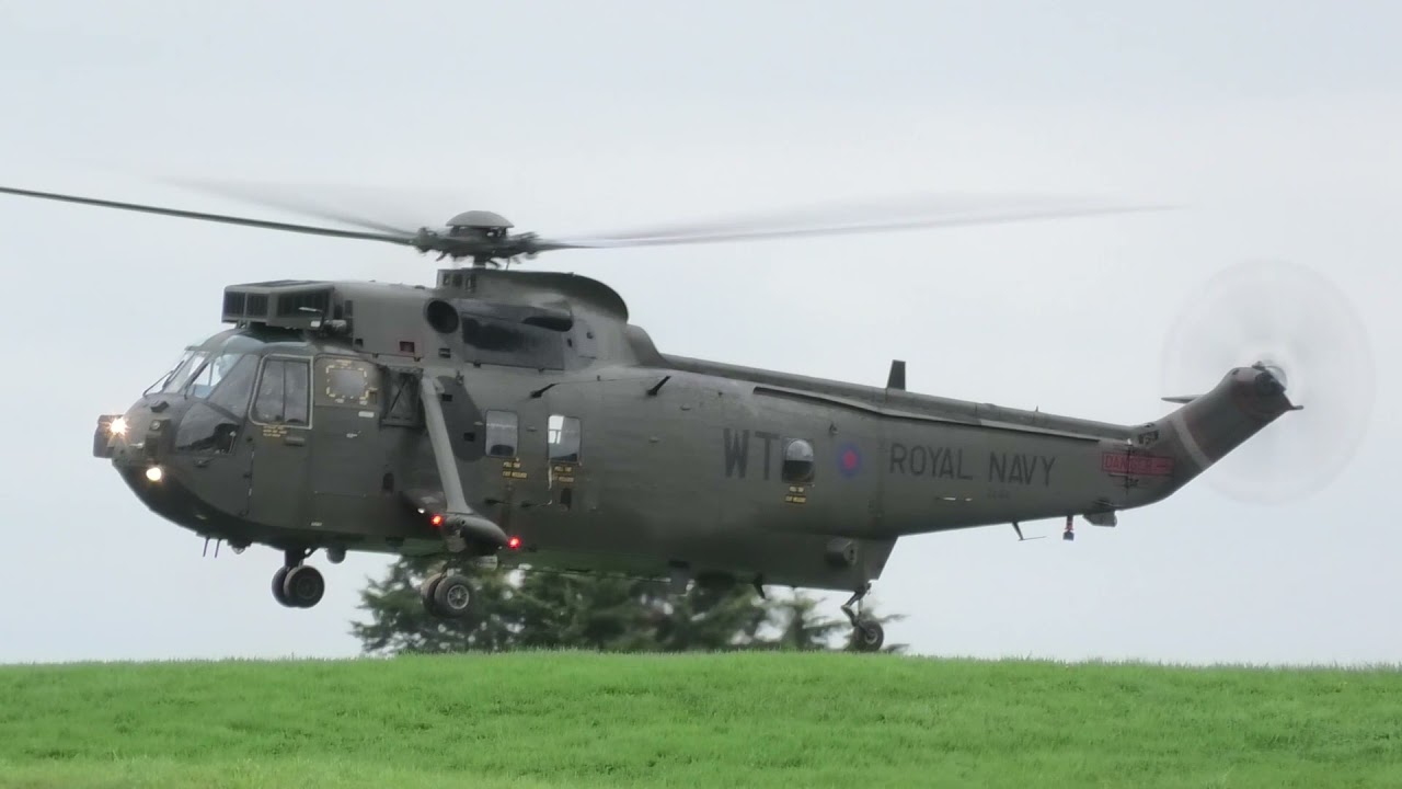 Sea King HC4 Commando ZA314/G-CMDO - Yeovil November 2021 - YouTube