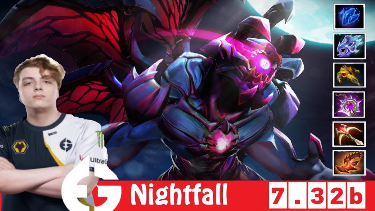 [DOTA 2] EG.Nightfall the NIGHT STALKER [OFFLANE] [7.32b] - YouTube