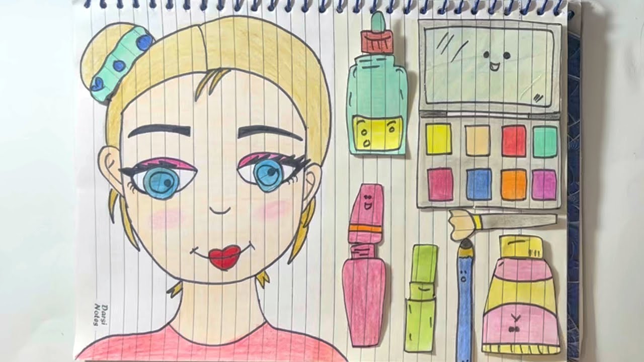 [ PAPER DIY ] Doll Make Up | C For Child - YouTube