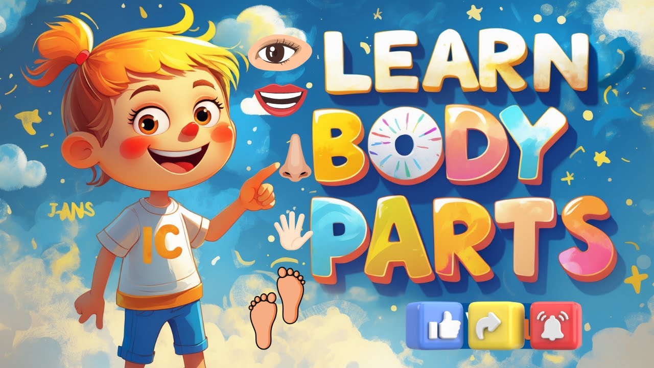 Learn Body Parts for Kids | Fun & Easy Body Parts Names with Animation ...