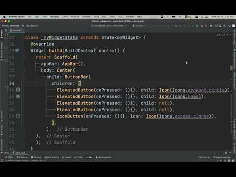 flutter ButtonBar sample 2 - YouTube