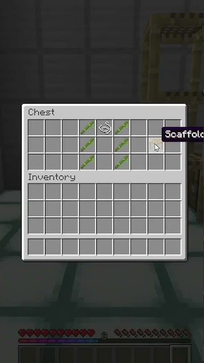 HOW TO CRAFT SCAFFOLDING IN MINECRAFT - YouTube