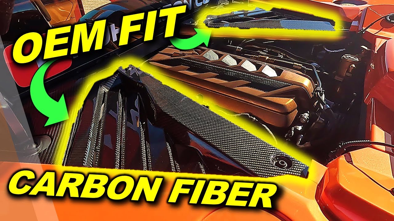 Reviewing the Carbon Fiber Engine Bay Vents for C8 Corvette - YouTube