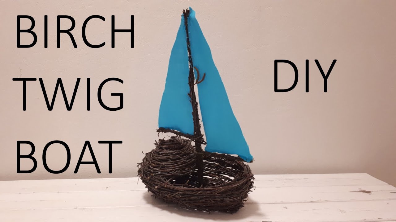 Tree Branch Craft Ideas How To Make A Birch Twig Miniature Boat - DIY ...
