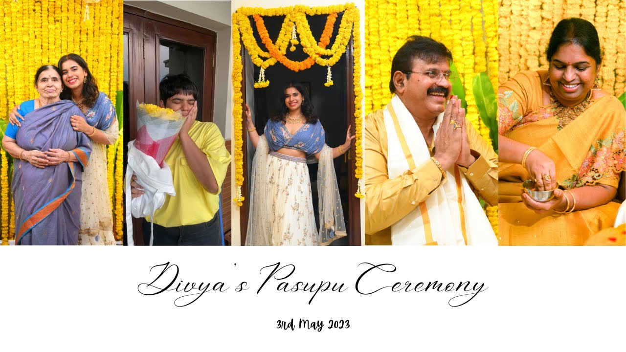 Divya's Pasupu Ceremony - YouTube