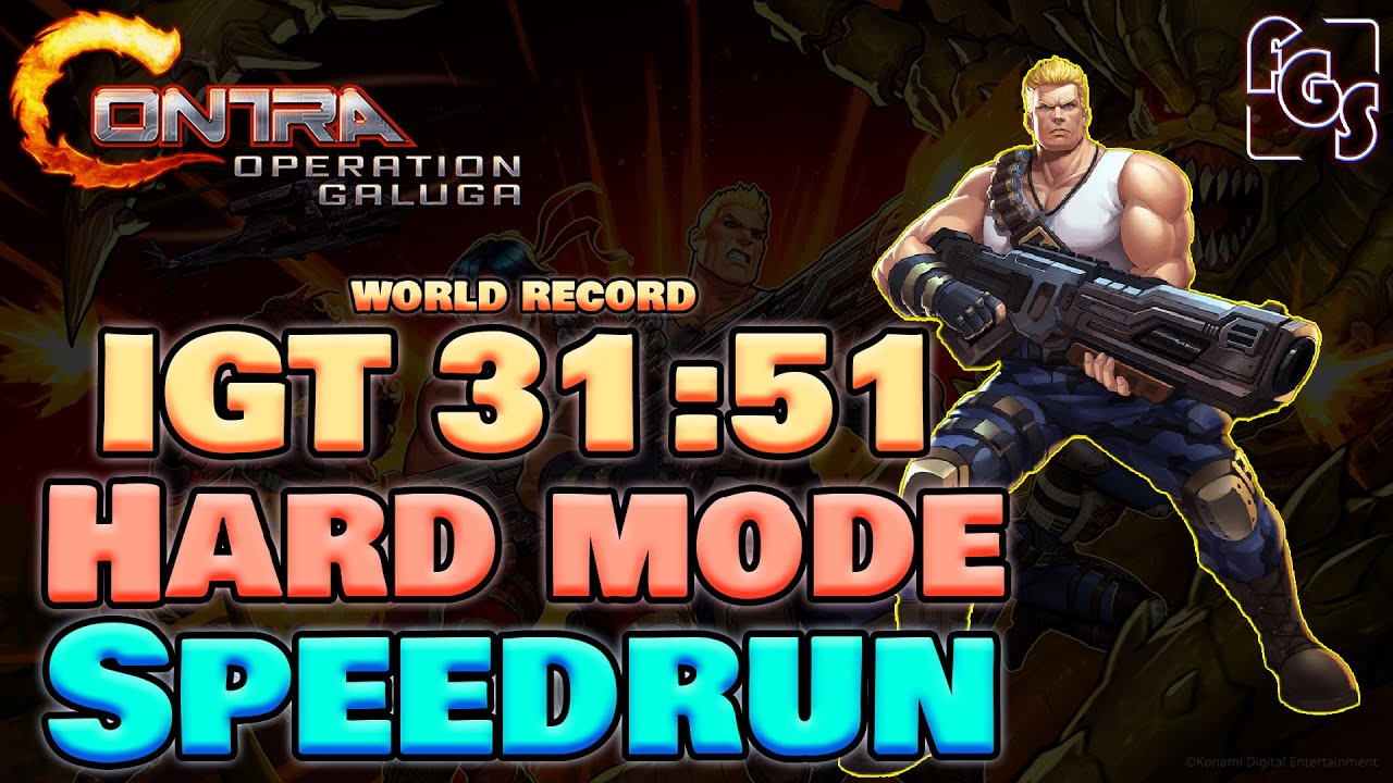 Contra Operation Galuga Speedrun IGT 31m51s (Bill Rizer / Hard / World ...
