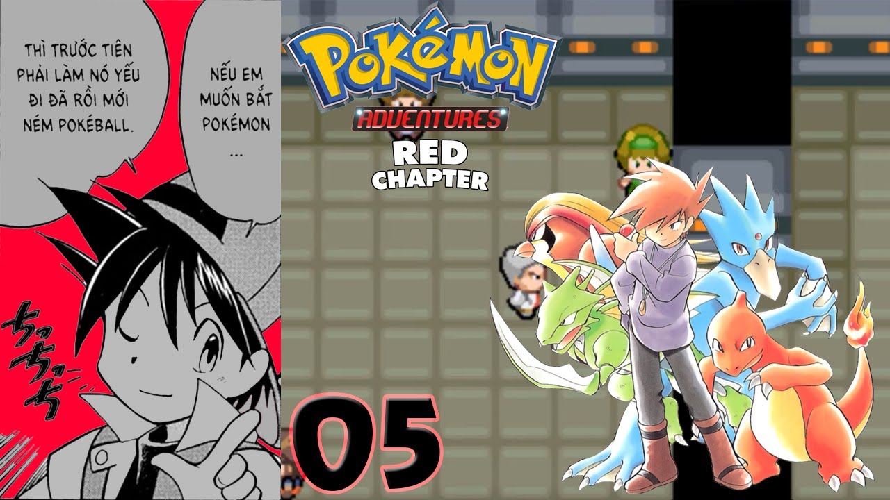 Pokemon Adventures Red Chapter - Part 5 - Pokemon GBA Rom hack Gameplay ...