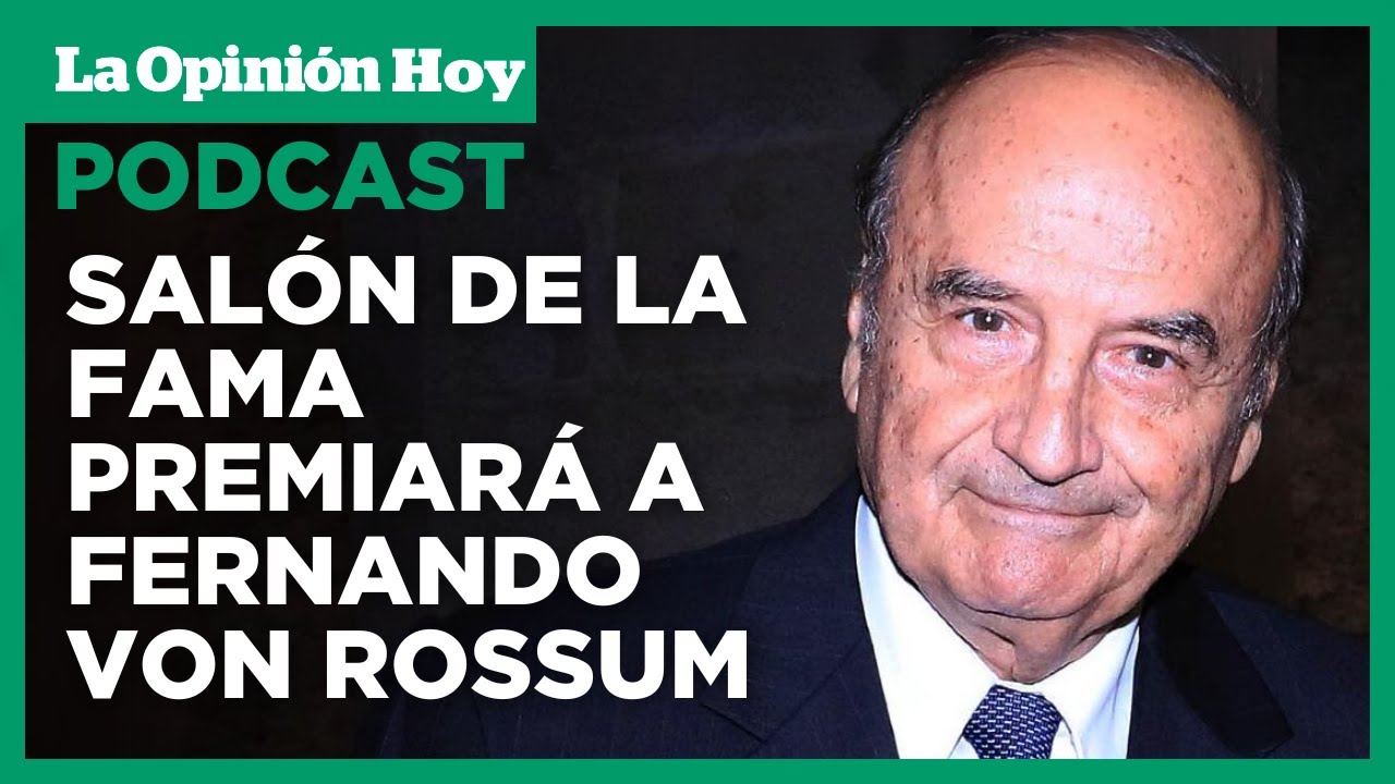Fernando Von Rossum, inmortalizado en el Salón de la Fama de la NFL ...