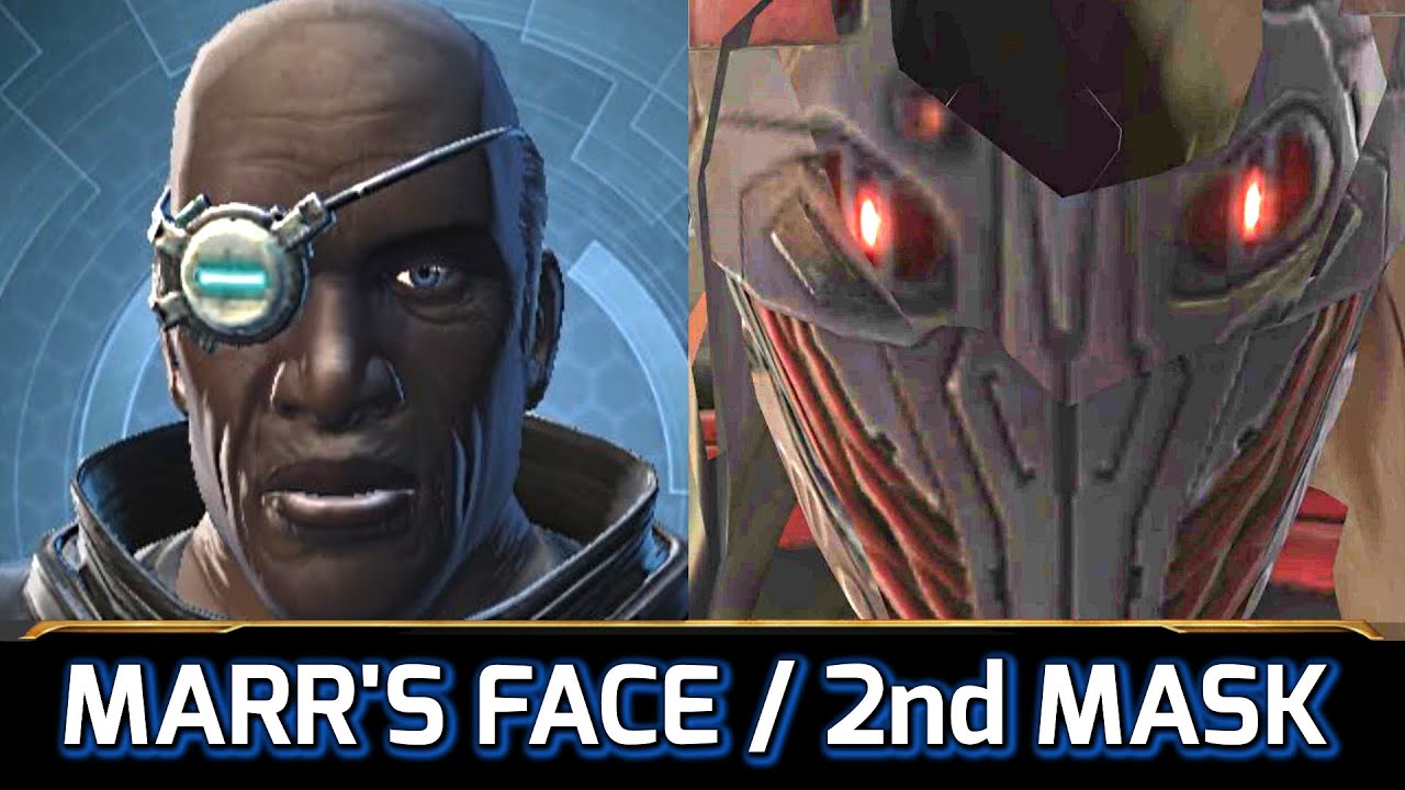 SWTOR Darth Marr's Face - Real or Not, He Also Wears 2 Masks? (Knights ...