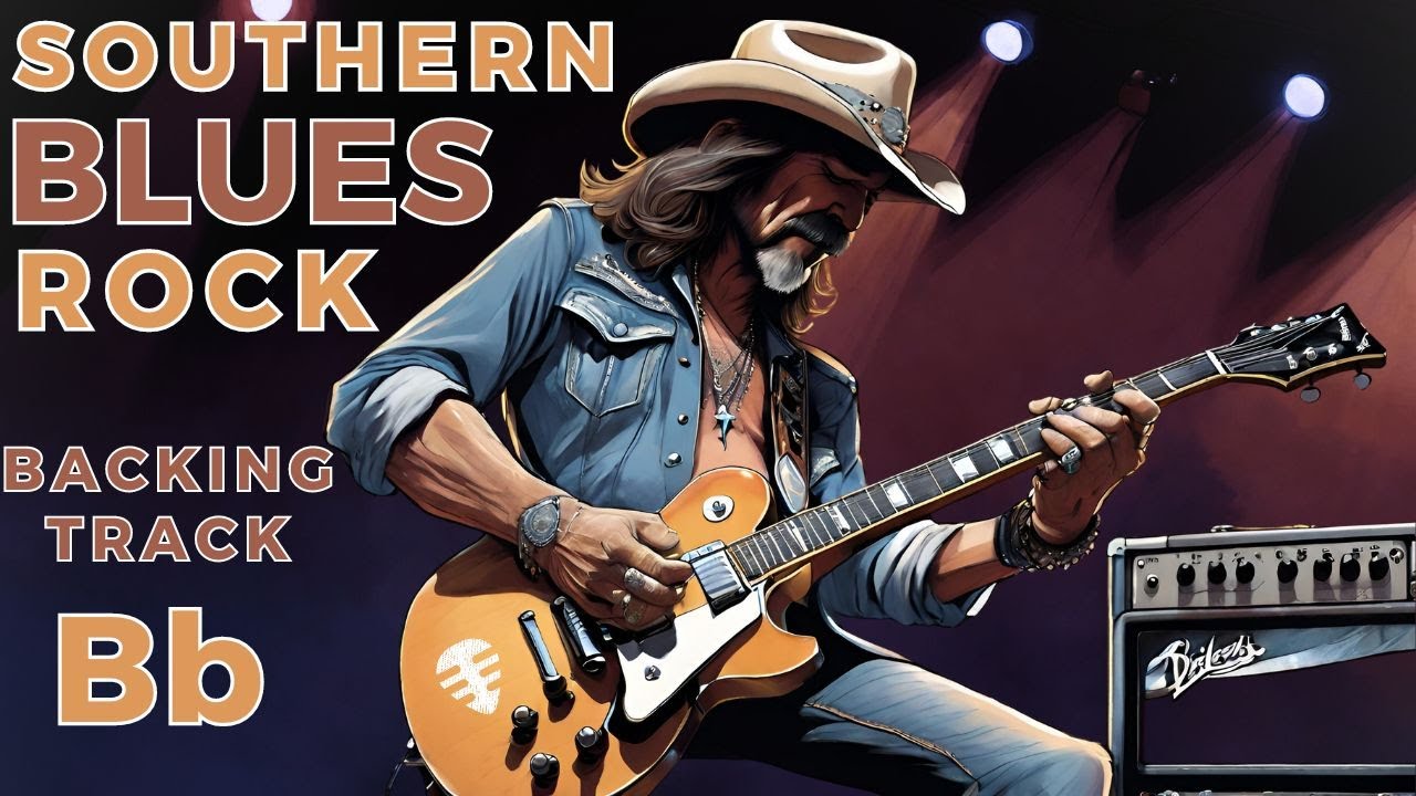 SOUTHERN BLUES ROCK backing track in Bb - Allman Brothers' style jam ...