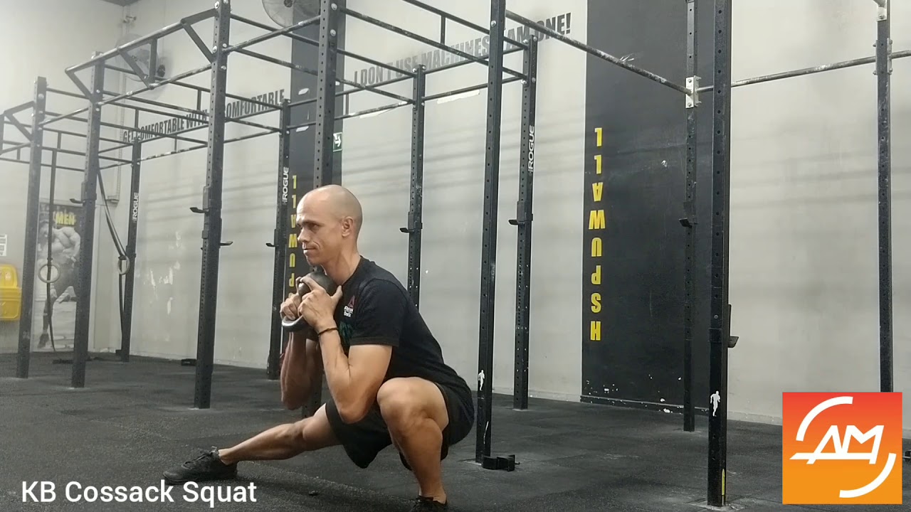 KB Cossack Squat - YouTube