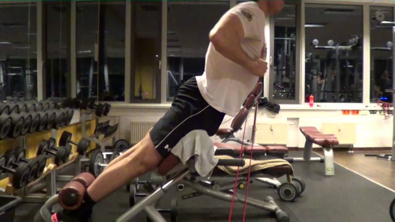 Hyperextensions mit Band - banded hyperextensions - YouTube