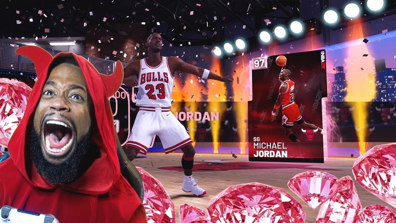 I PULLED PINK DIAMOND MICHAEL JORDAN! Crazy NBA 2K19 MyTeam Pack ...