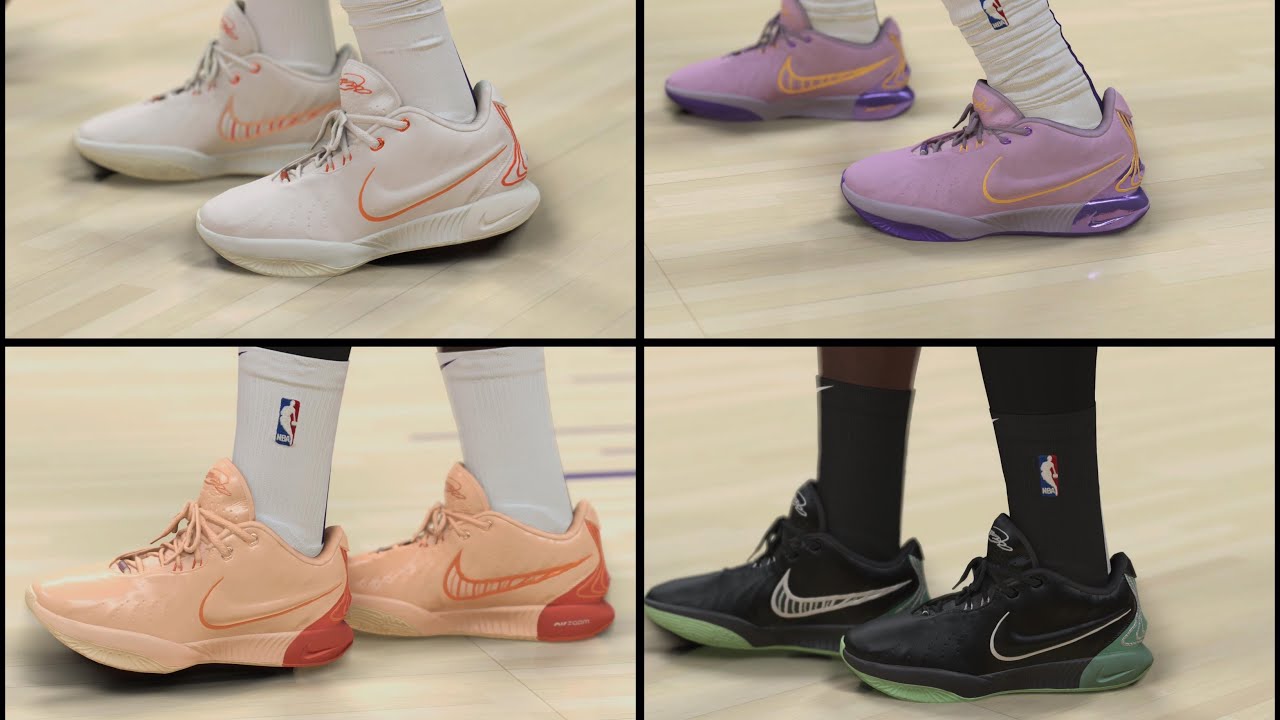NBA 2K24 New Gen Shoe Creator Nike LeBron 21 Pack - YouTube