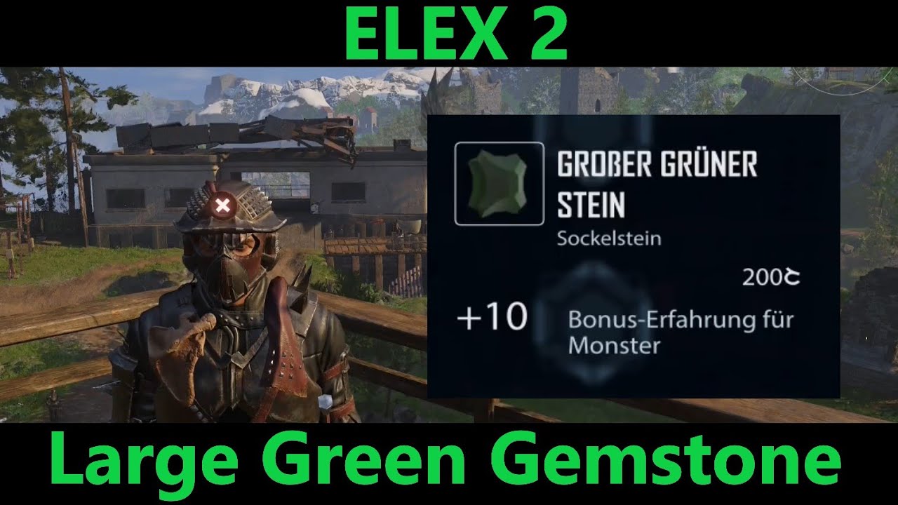 ELEX 2 💚 Großer Grüner Stein 🟢 Large Green Gemstone - YouTube