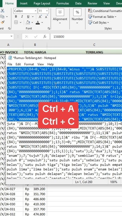 Rumus Terbilang di Excel #exceltricks #excel #exceltips - YouTube