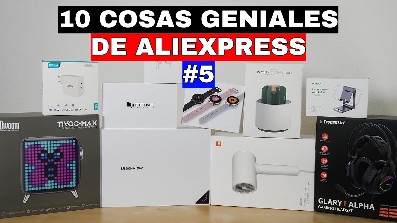 10 COSAS GENIALES que puedes comprar en ALIEXPRESS #5 🔥 - YouTube