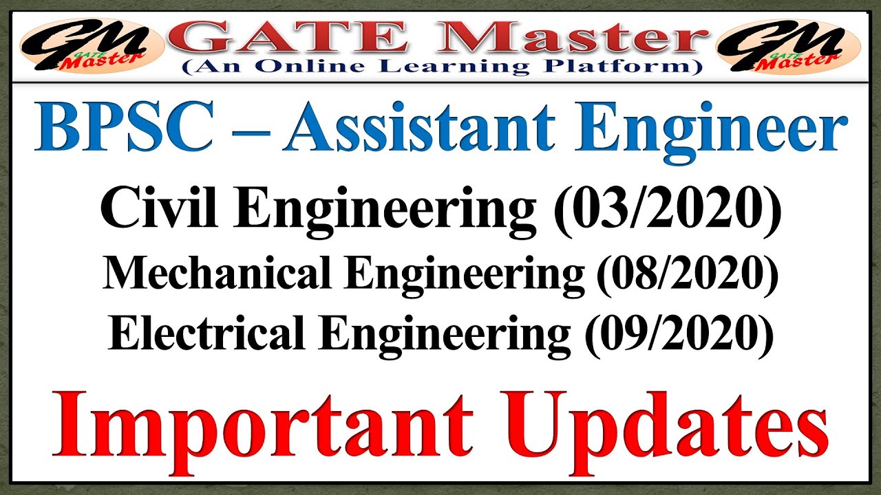 BPSC-AE 2020 Advertisement Civil, Mechanical & Electrical Engineering Examination Program ...