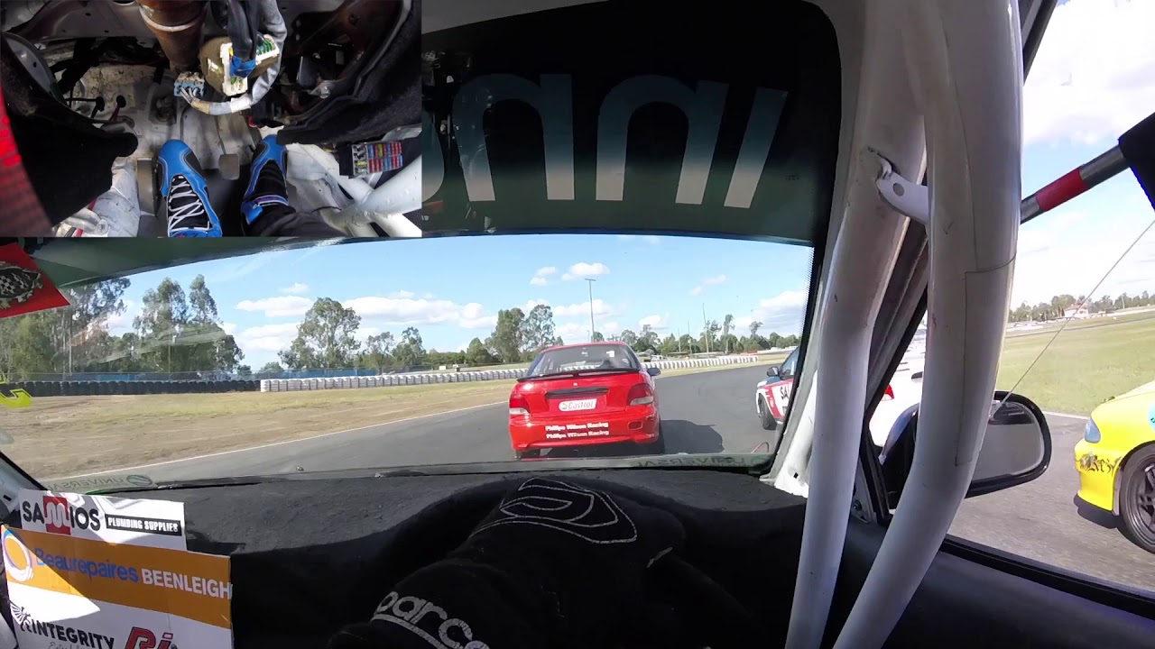 Hyundai Excel QRDC Queensland Raceway - YouTube