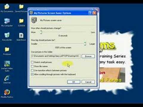 How to create a Windows Slideshow Screensaver Part 2 - YouTube