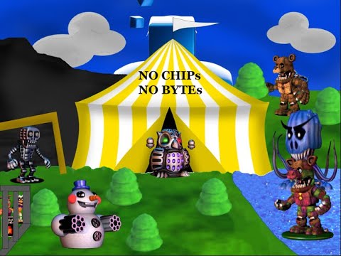 FNAF World No Chips and No Bytes Hard Mode Fixed party | part 1 - YouTube