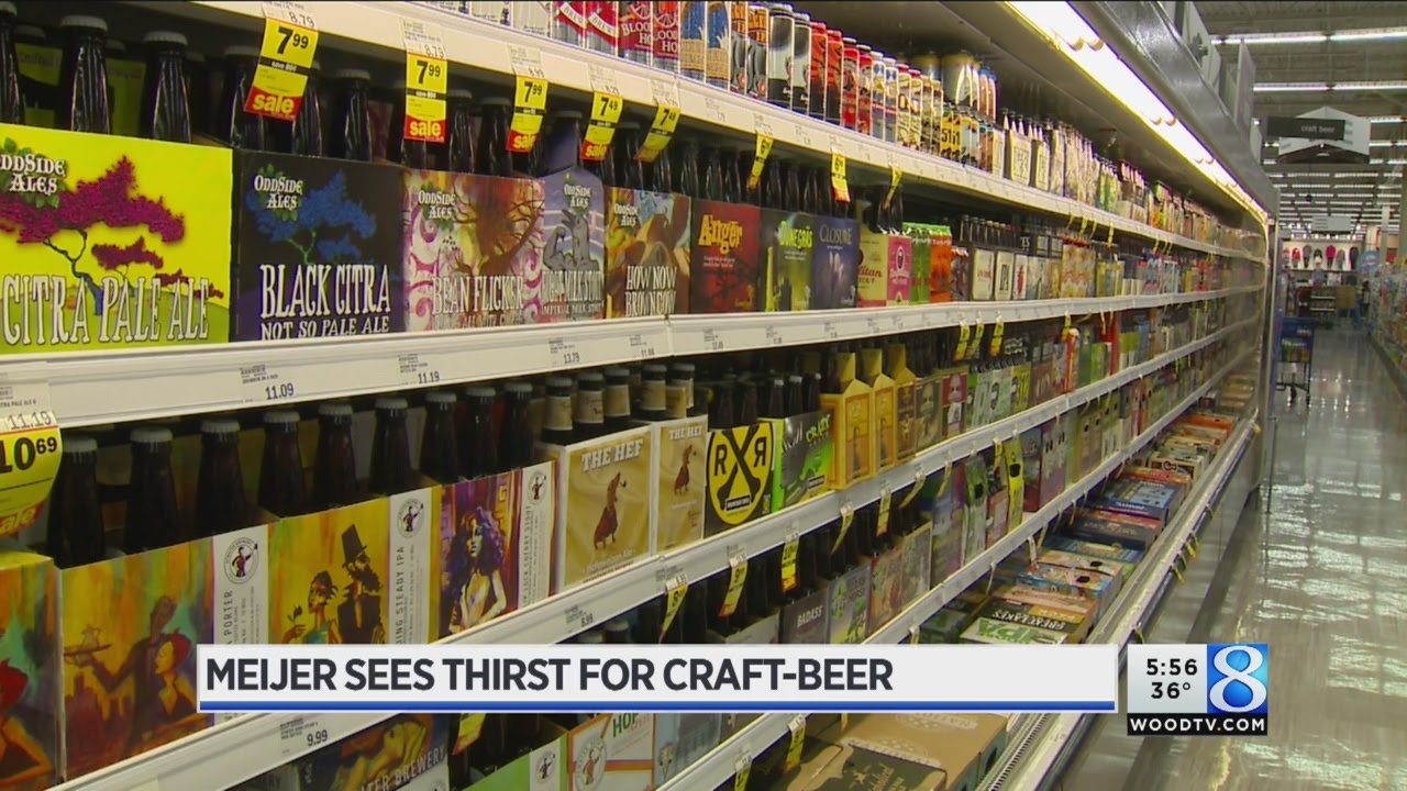 Meijer sees growing thirst for Michigan craft beer - YouTube