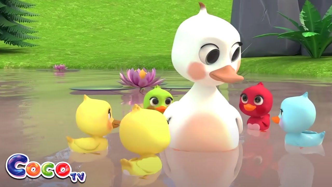 Five Little Ducks | Kids Songs | Nursery Rhymes for Kids | English Poem ...