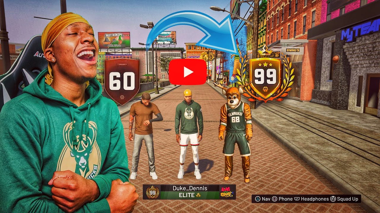 Duke Dennis 99 OVERALL MONTAGE! From 60 Overall to 99 Overall - Best ...