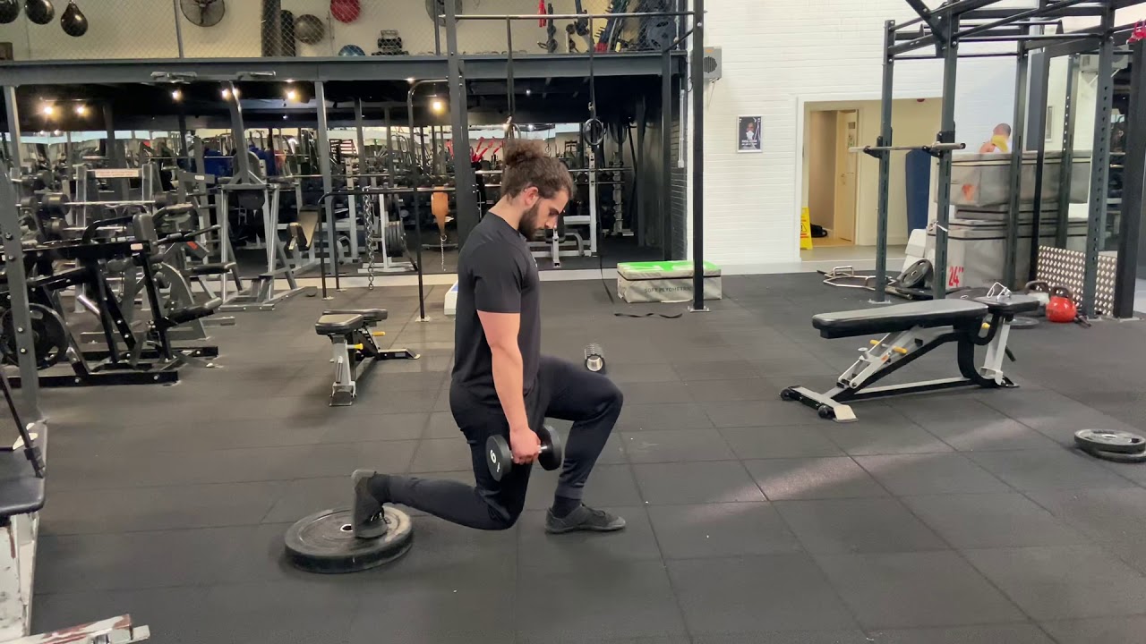 Dumbbell Back Foot Elevated Split Squats - YouTube