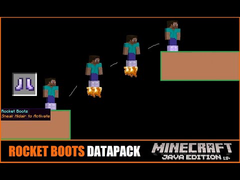 Rocket Boots Minecraft Datapack 1.17+/1.18+ - YouTube