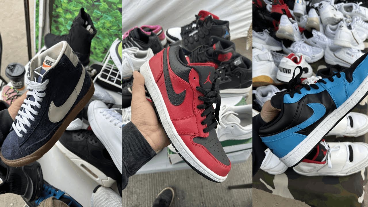 Increibles precios de Jordans en este mercado de cosas usadas, Tijuana ...