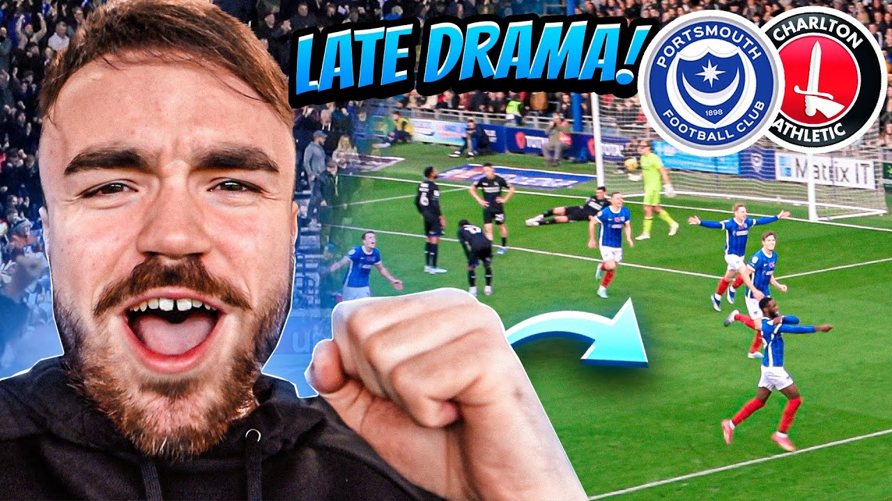 PORTSMOUTH vs CHARLTON | 2-2 | KAMARA WONDER GOAL AND LATE DRAMA AT ...