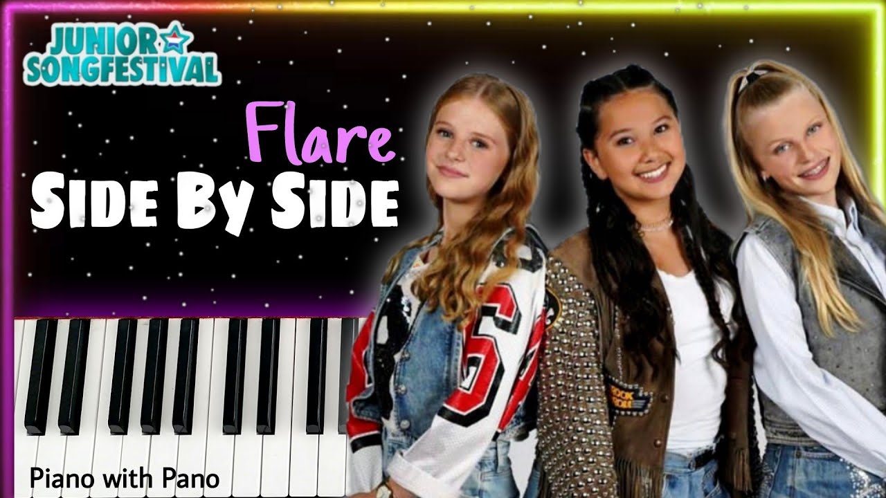 FLARE - Side By Side | Piano Cover | Junior Songfestival Netherlands 🇳🇱 ...