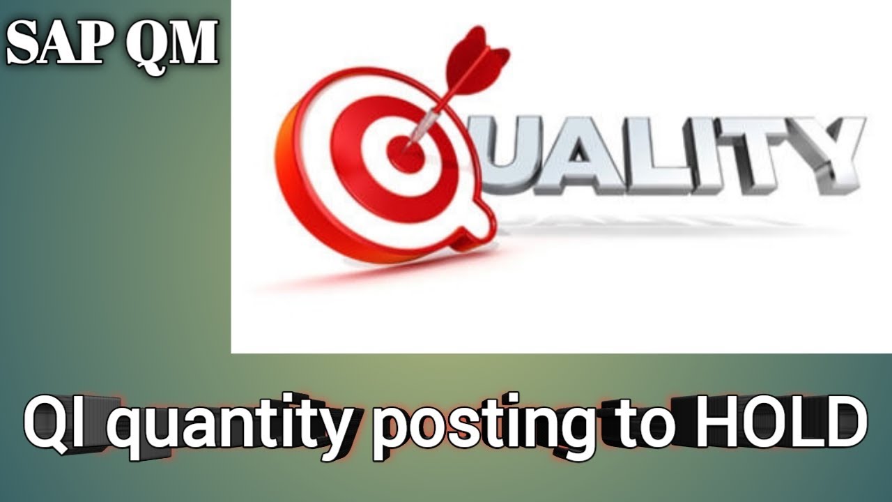SAP QM Insp. Lot Quantity Posting to Hold - YouTube