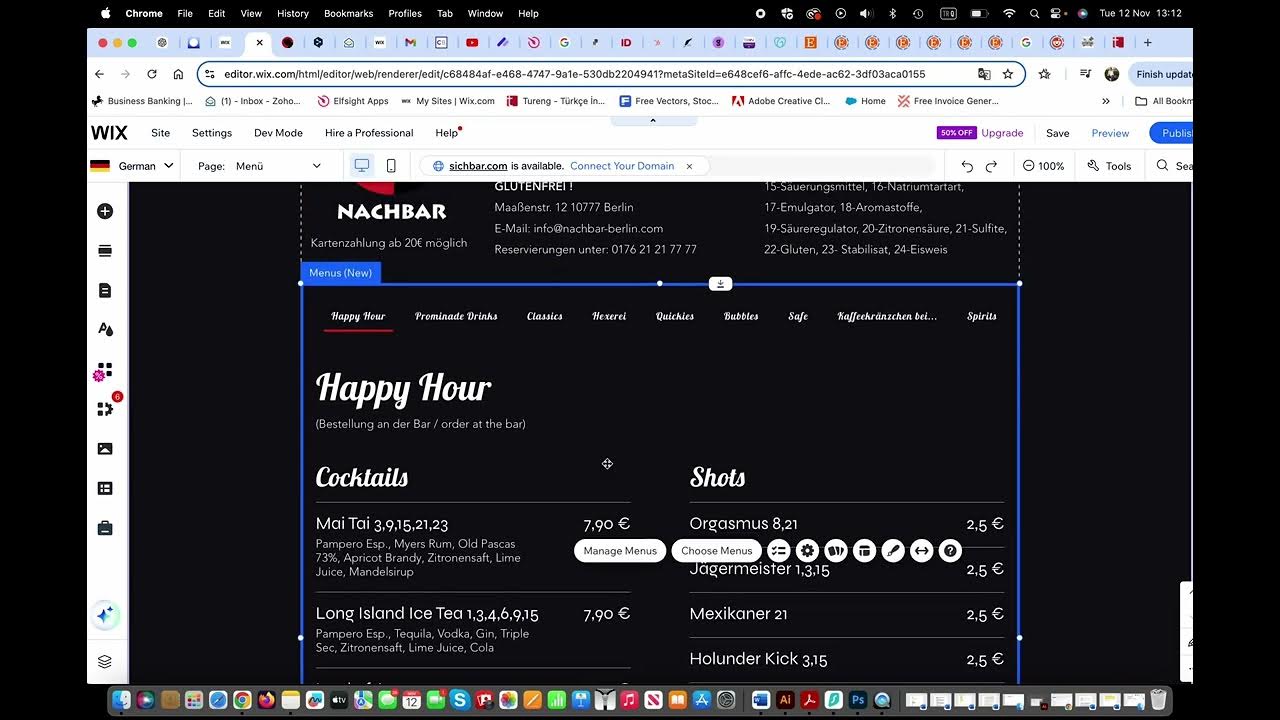 Issue with Deleting Duplicate Menus on Wix Restaurant Menu App - YouTube