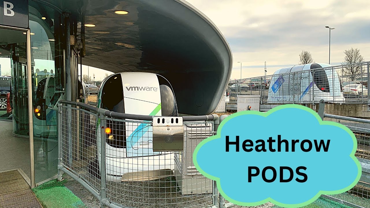 Self Driving Heathrow Pods at Terminal 5 - YouTube