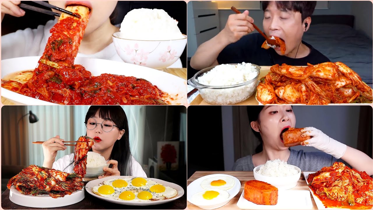 MUKBANG korean Kimchi Eating Compilation - YouTube